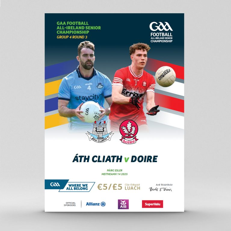 Match Programmes including GAA Programmes – dba publishing